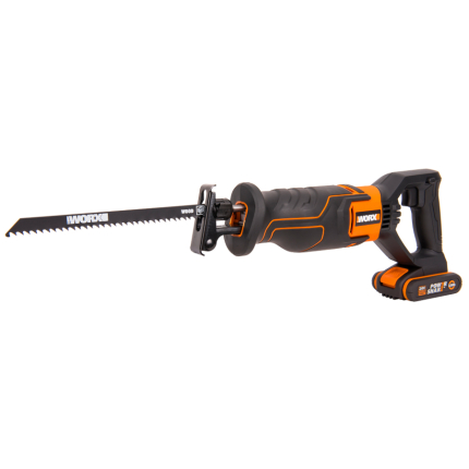 Пила сабельная WORX WX500, 20V, щеточная, с АКБ 2 А/ч и ЗУ + сумка ...